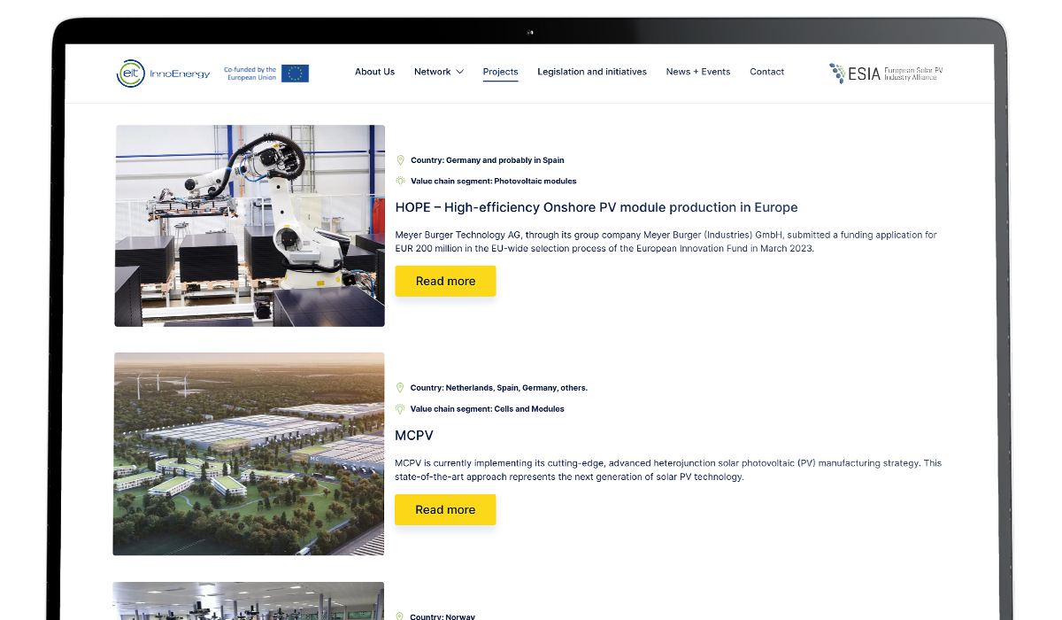 Solar Energy platform - Smultron Web Development